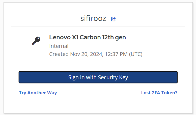 Using your fingerprint for 2FA - Device and Productivity Software